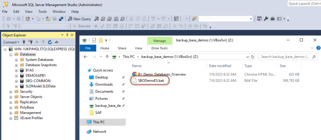 Restore base de datos SQL Server - SAP B1 - Free Consul IT