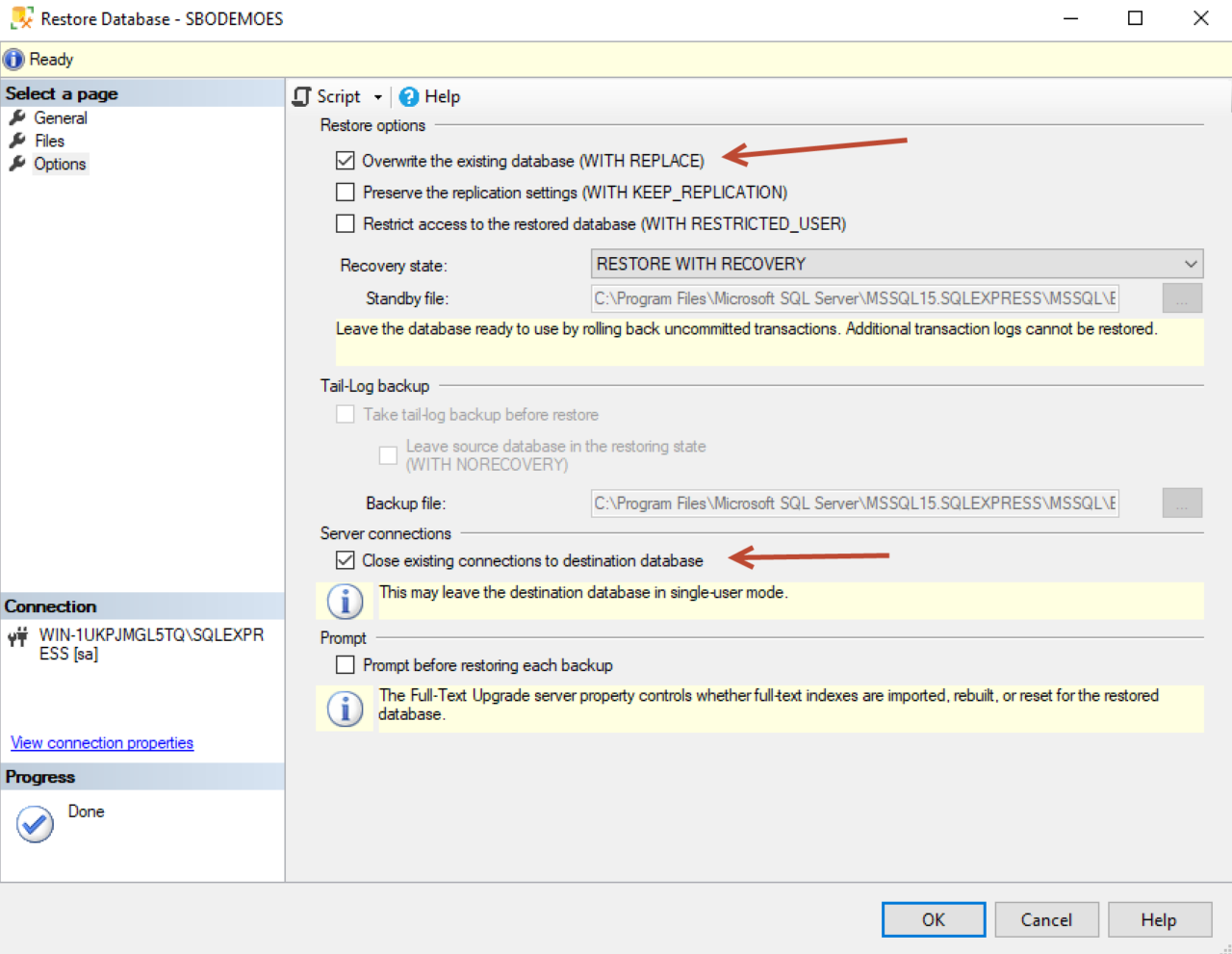 Restore base de datos SQL Server - SAP B1 - Free Consul IT